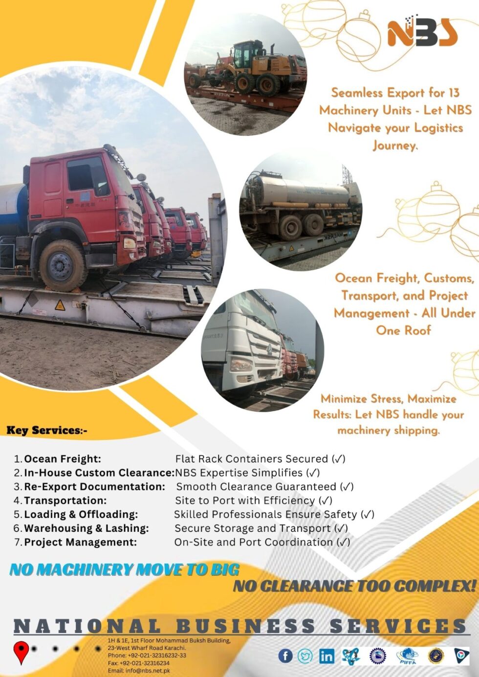 Seamless Export for 13 Machinery Units - National Business Services